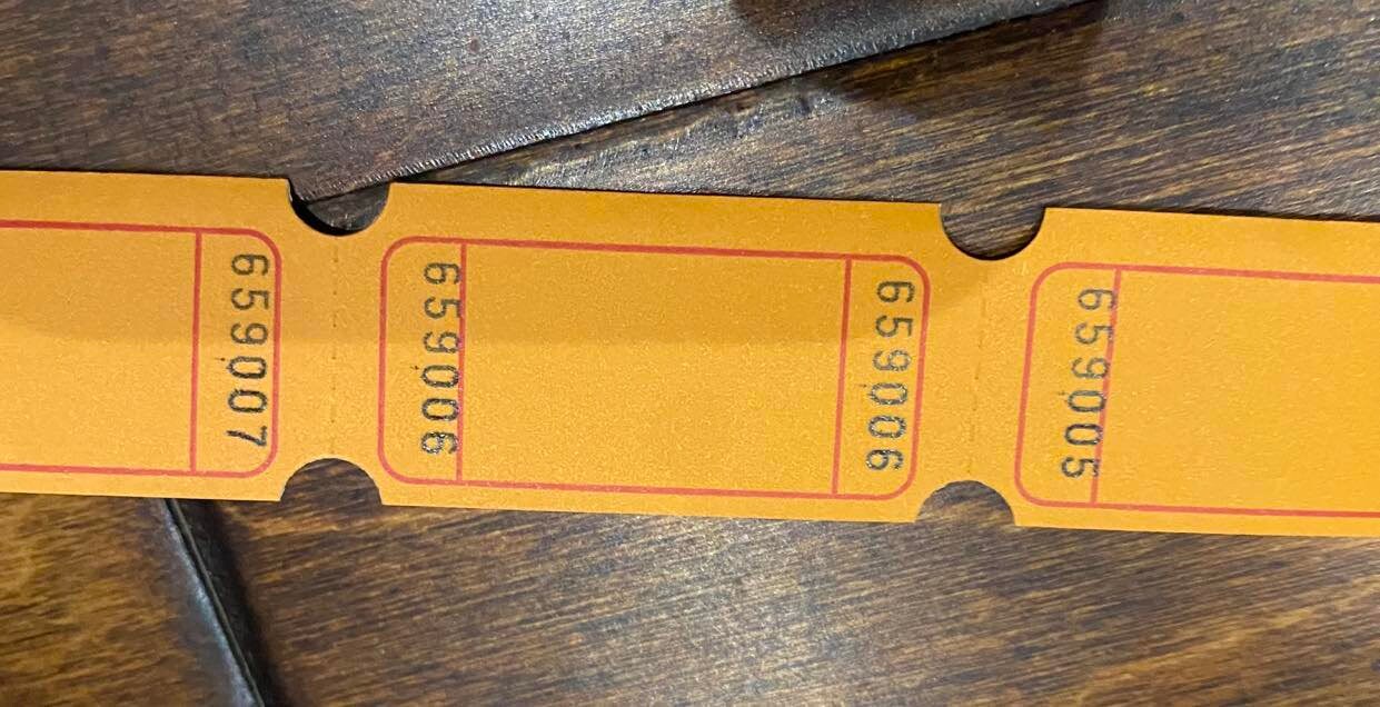 Tickets Blank Assorted Colors - Etsy