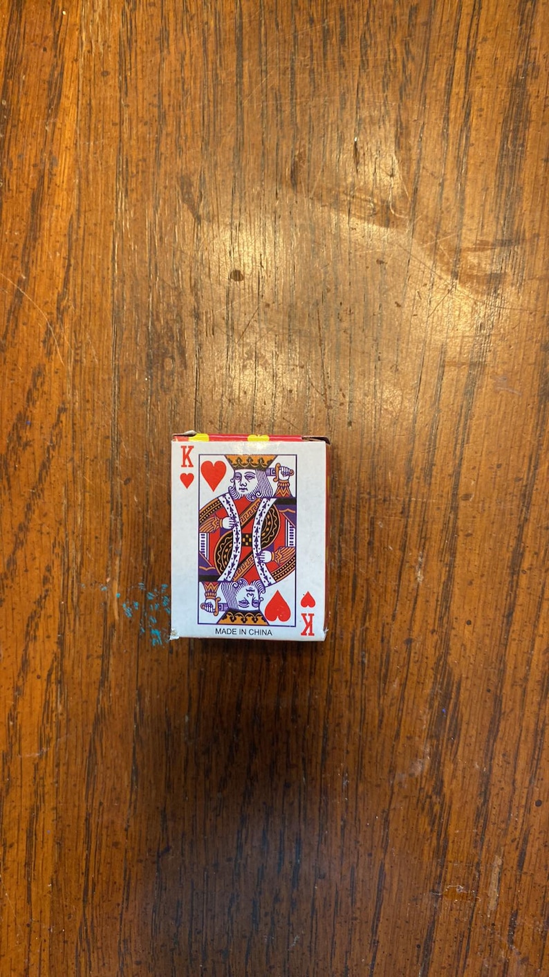Miniature Playing Cards - Etsy