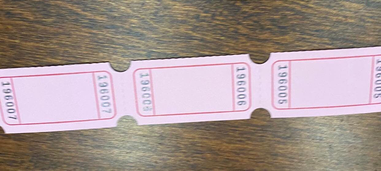 Tickets Blank Assorted Colors - Etsy