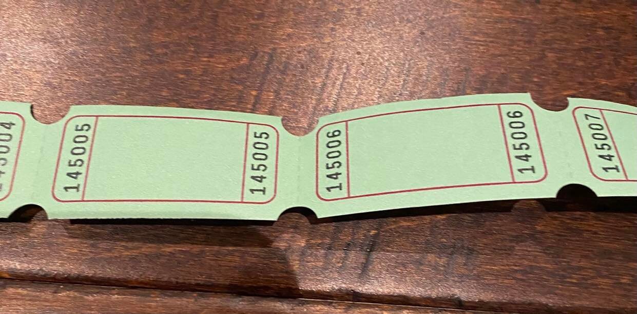 Tickets Blank Assorted Colors - Etsy