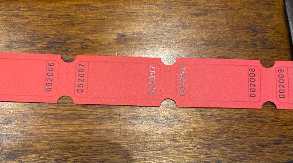 Tickets Blank Assorted Colors - Etsy