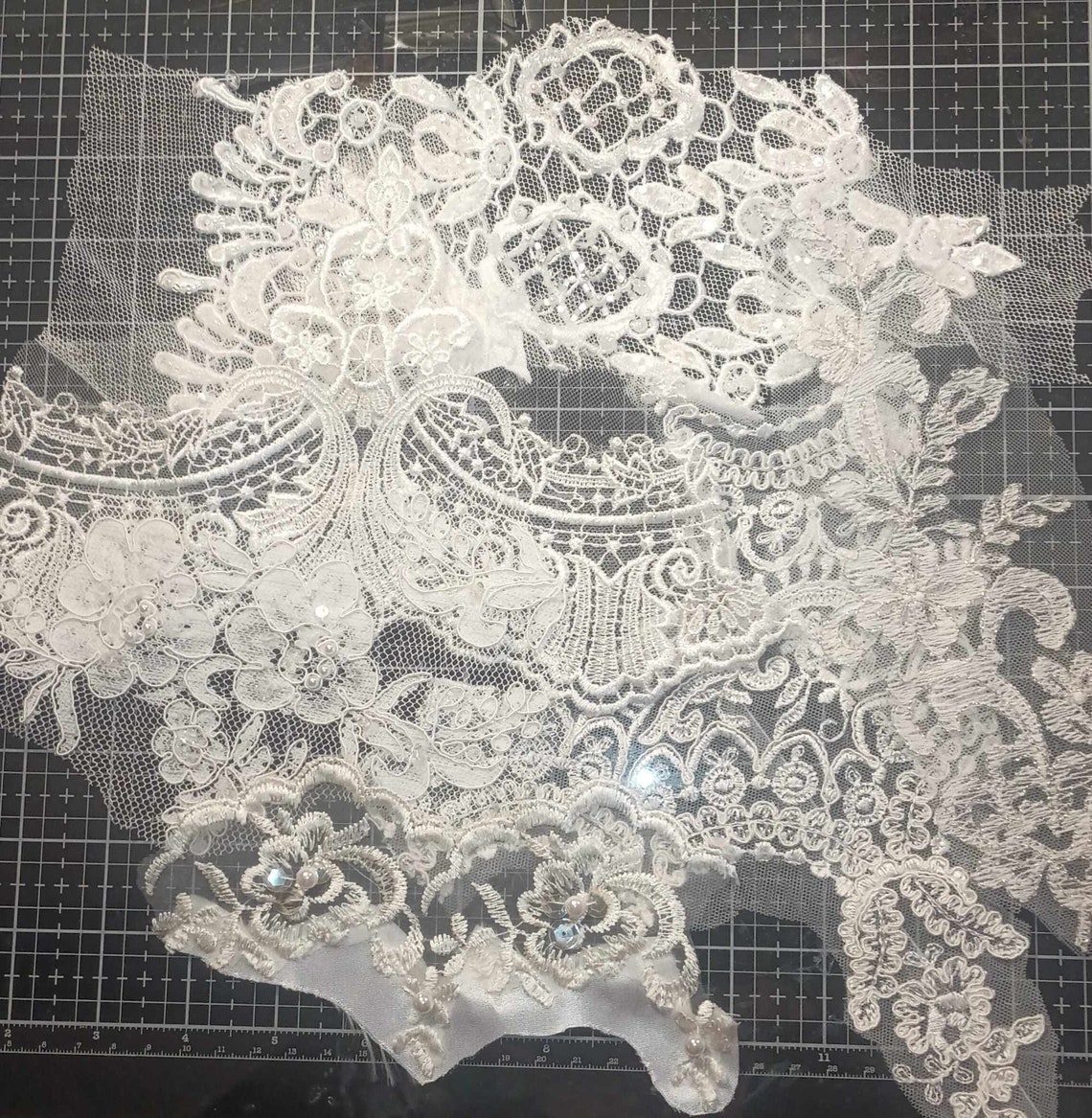Wedding Dress Appliques 6 Piece Set - Etsy