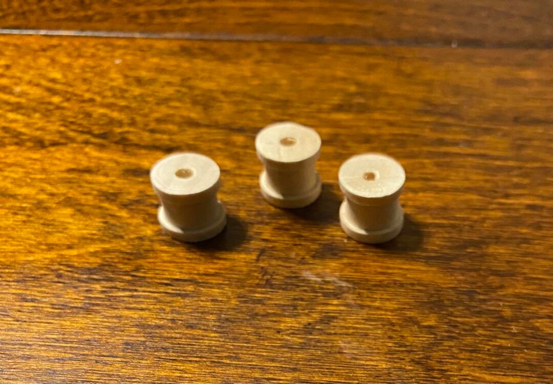 Mini Wooden Spools - Etsy