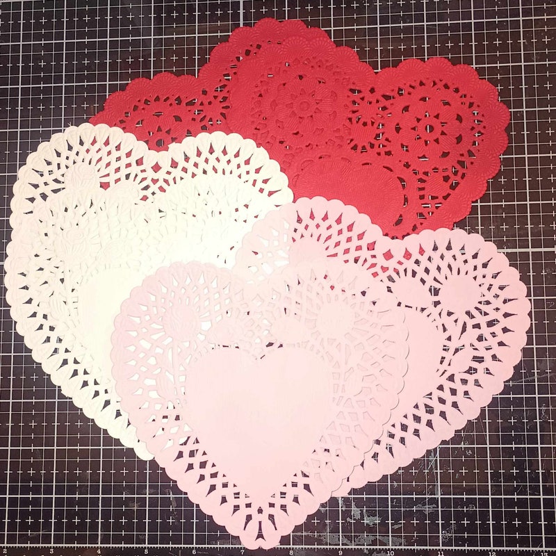 Heart Doilies - Etsy