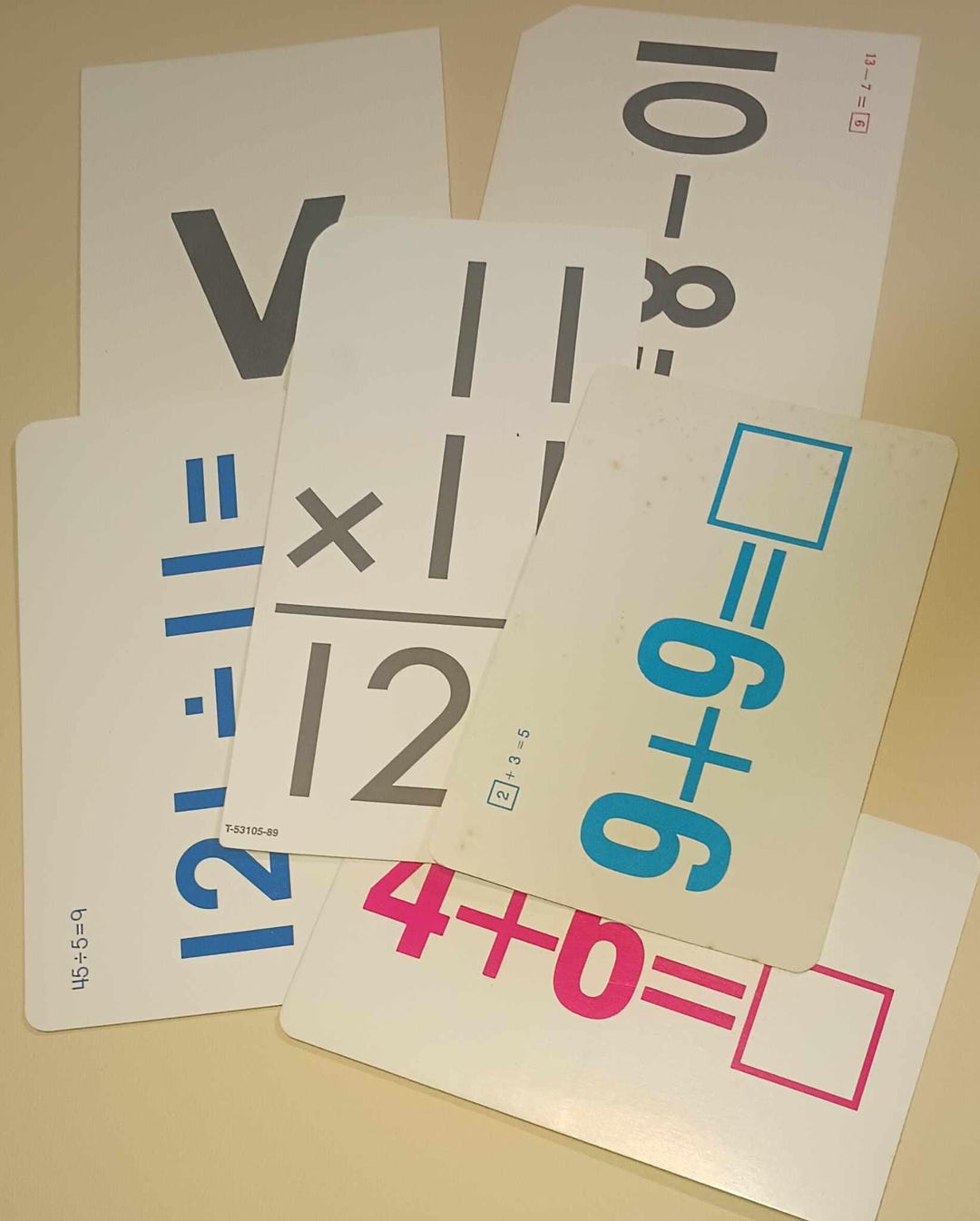Vintage Flash Cards Set - 6 Cards - Etsy