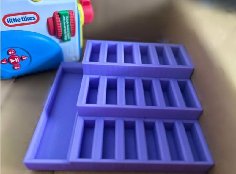 3D Printed Story Dream Machine Book and Figurine Organizer - Little ...