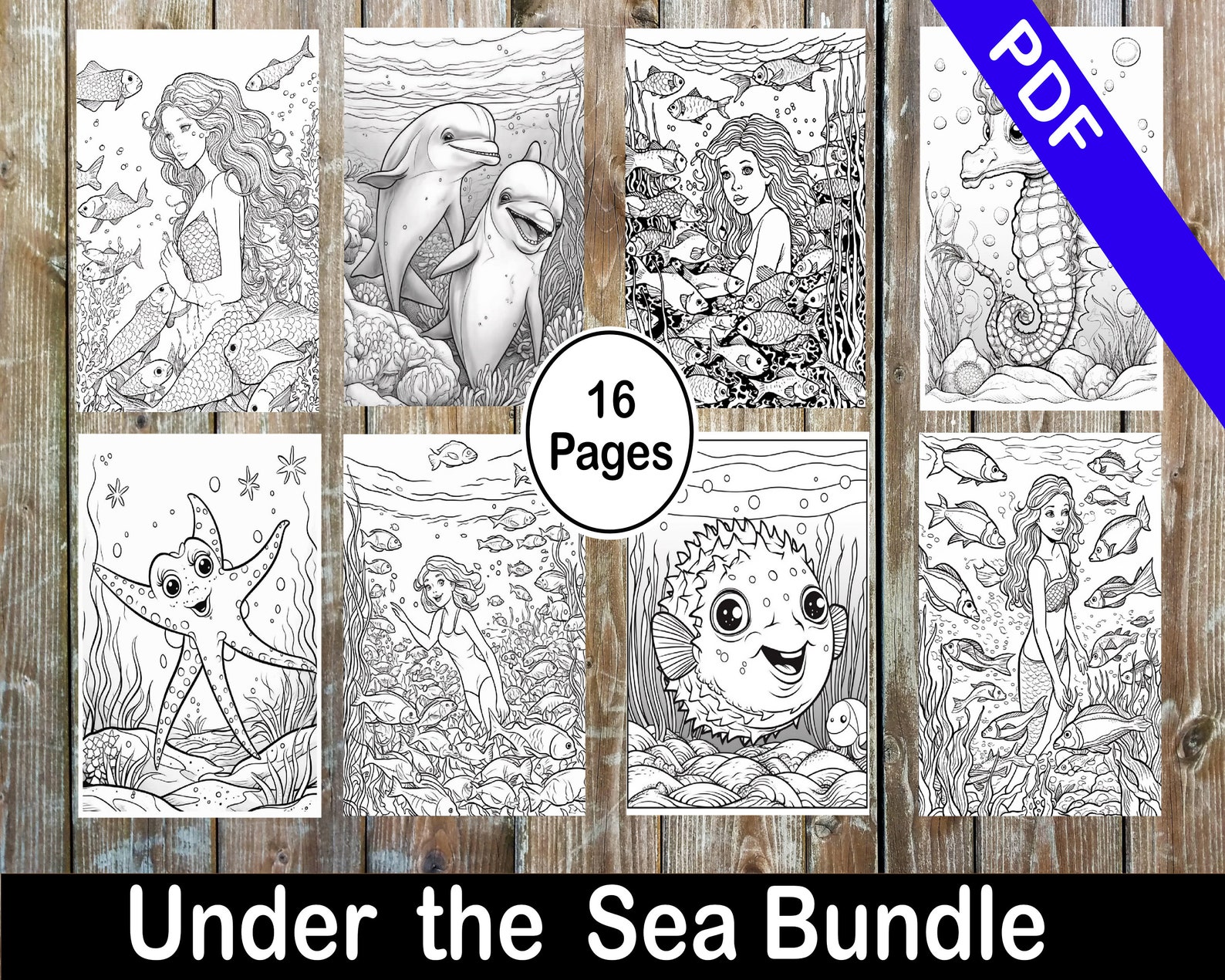 Coloring Pages Ocean Coloring Pages for Kids Activity Book Ocean ...