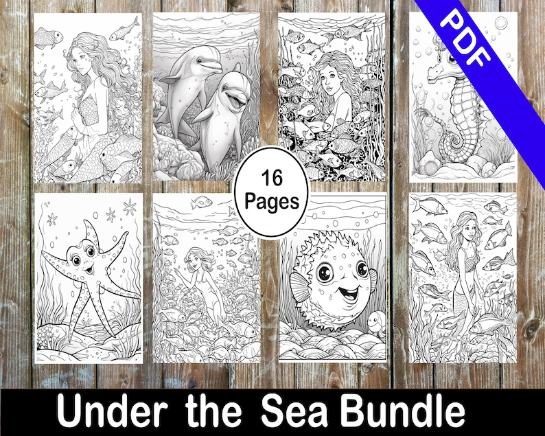 Coloring Pages Ocean Coloring Pages for Kids Activity Book Ocean ...