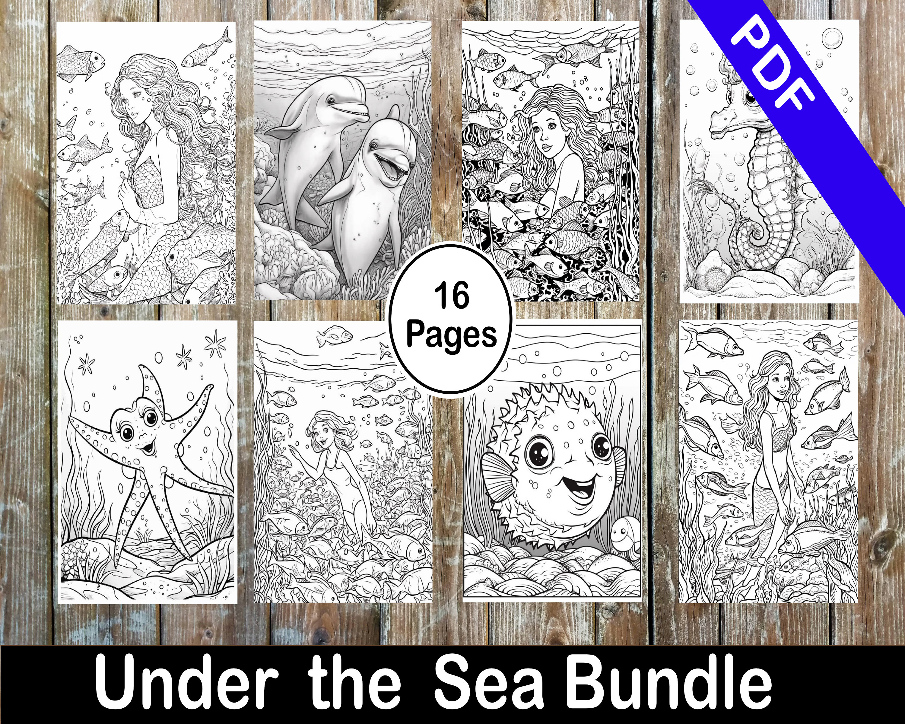 Coloring Pages Ocean Coloring Pages for Kids Activity Book Ocean ...