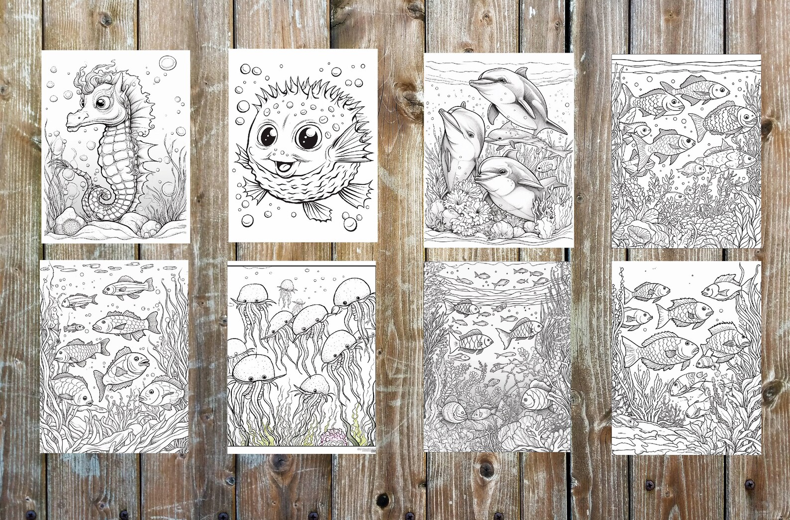 Coloring Pages Ocean Coloring Pages for Kids Activity Book Ocean ...