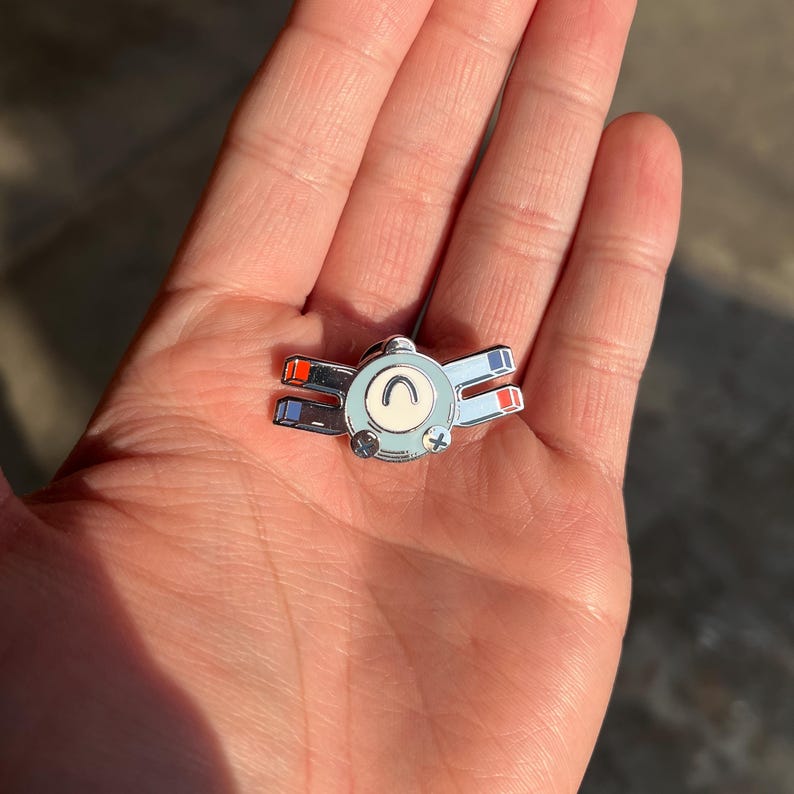 Pokemon Number 81 Enamel Pin: Magnemite Electric Steel Type Collectible ...