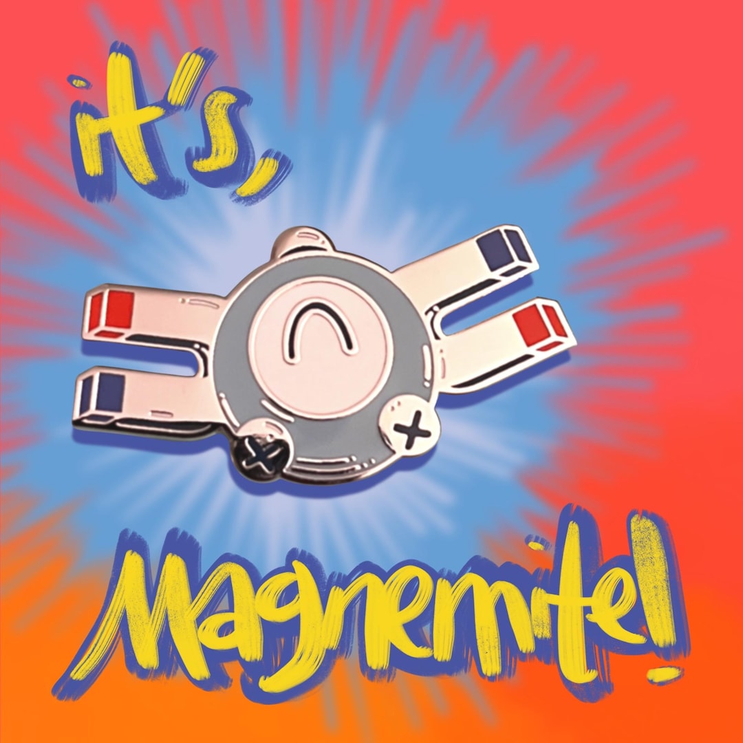 Pokemon Number 81 Enamel Pin: Magnemite Electric Steel Type Collectible ...