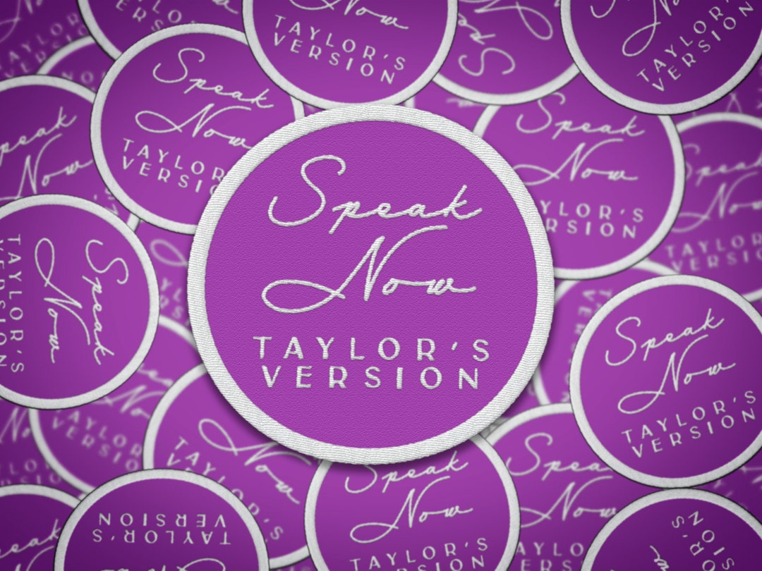 Speak Now TV Purple and White Iron Patches in 3 Variations - Etsy