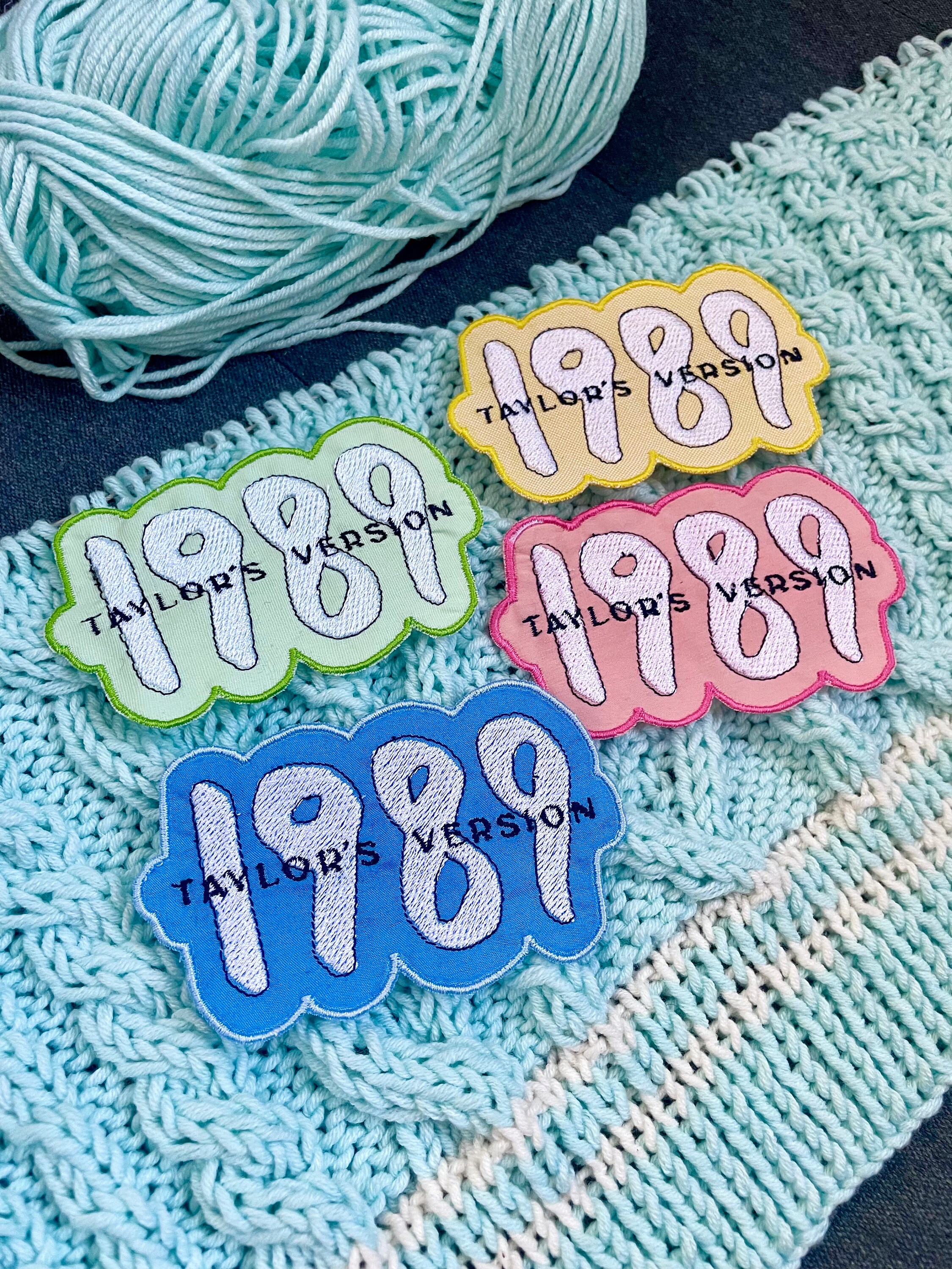 Custom Iron Patches 1989 Set of 4 Colored Pieces, 9.5x5.5 Cm, Iron ...