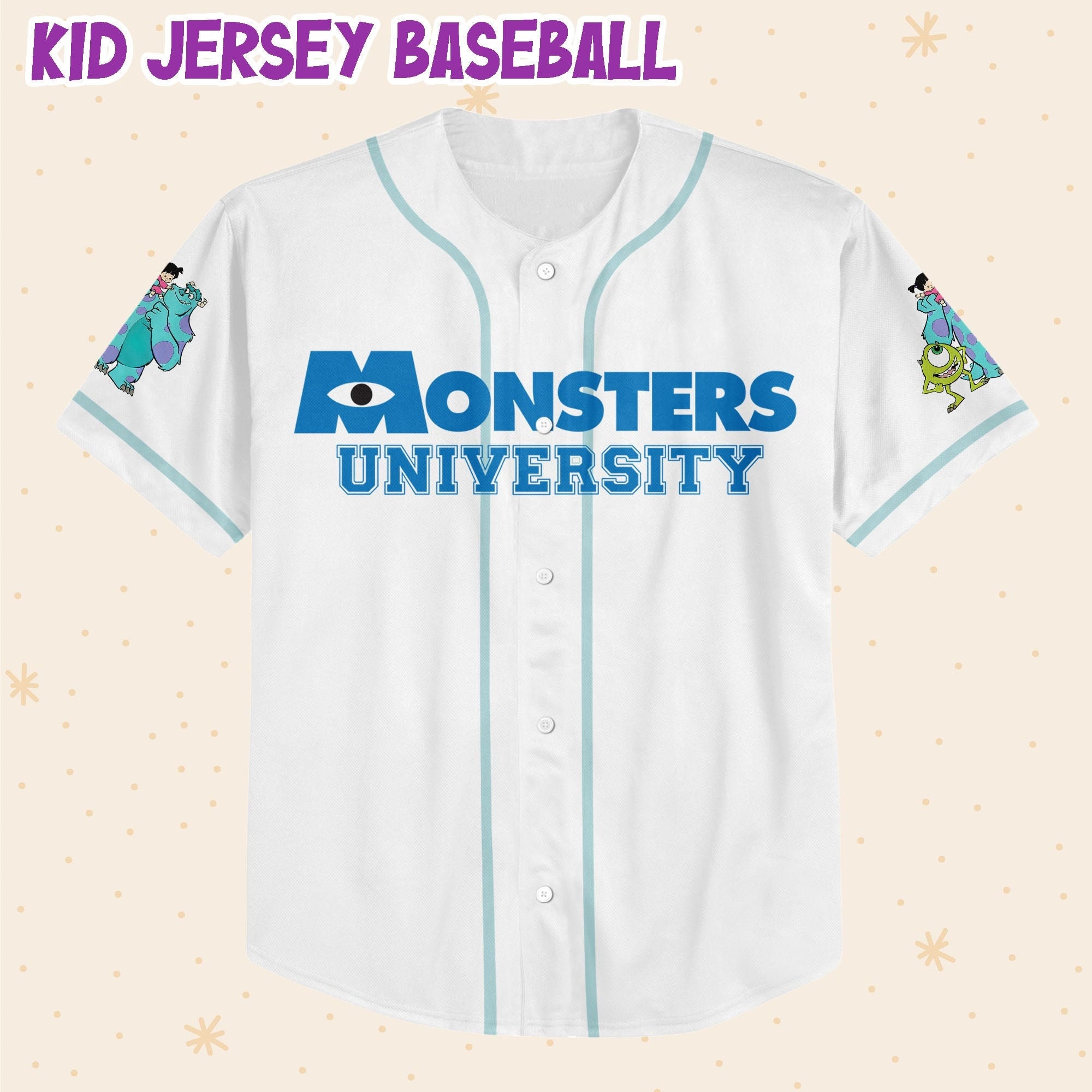 Personalize Monsters Inc Retro Style, Custom Disney Jersey sold by ...