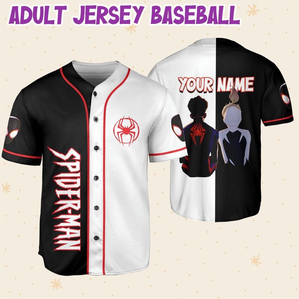 Personnalisé Spider Verse Baseball Jersey