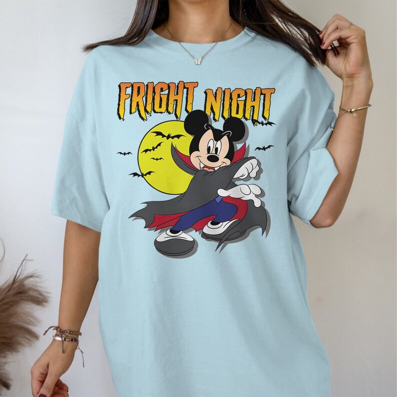 Personalized Horror Disney Mickey Mouse Fright Night Shirt - Etsy