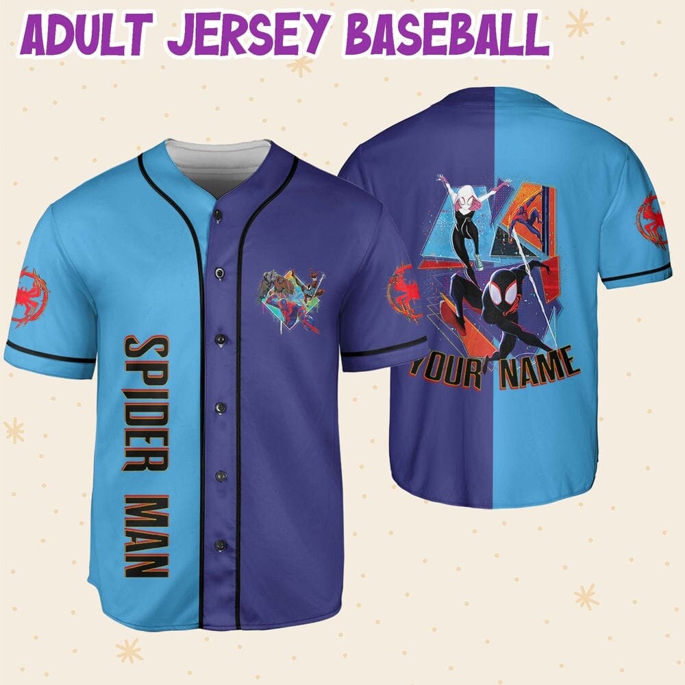 Personnalisé Spider Across The Spider Verse Spider Man Baseball Jersey
