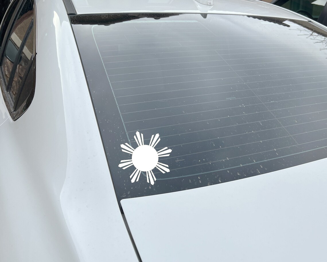 Philippine Sun - Vinyl Car Wall Decal - Etsy