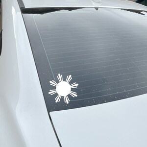 Philippine Sun - Vinyl Car Wall Decal - Etsy