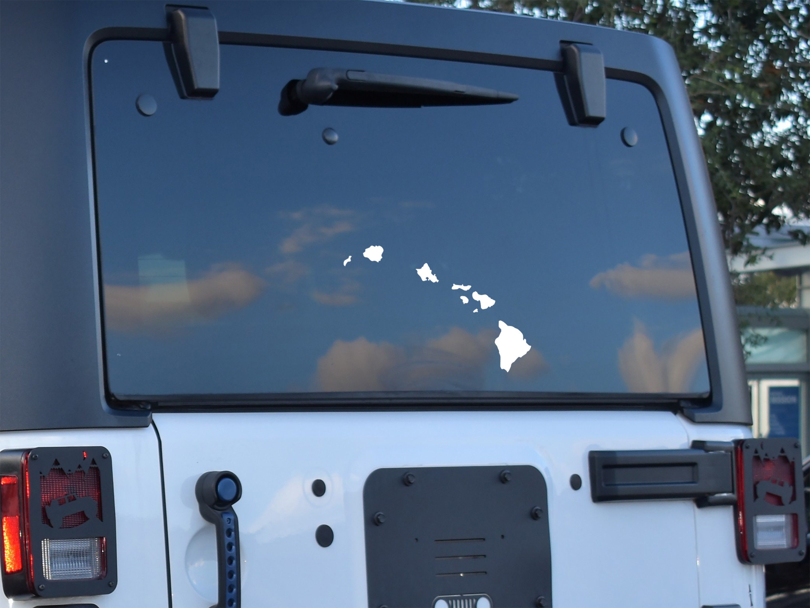 Hawaiian Islands Adhesive Vinyl Decal - Vehicles Window, Laptops, Walls ...