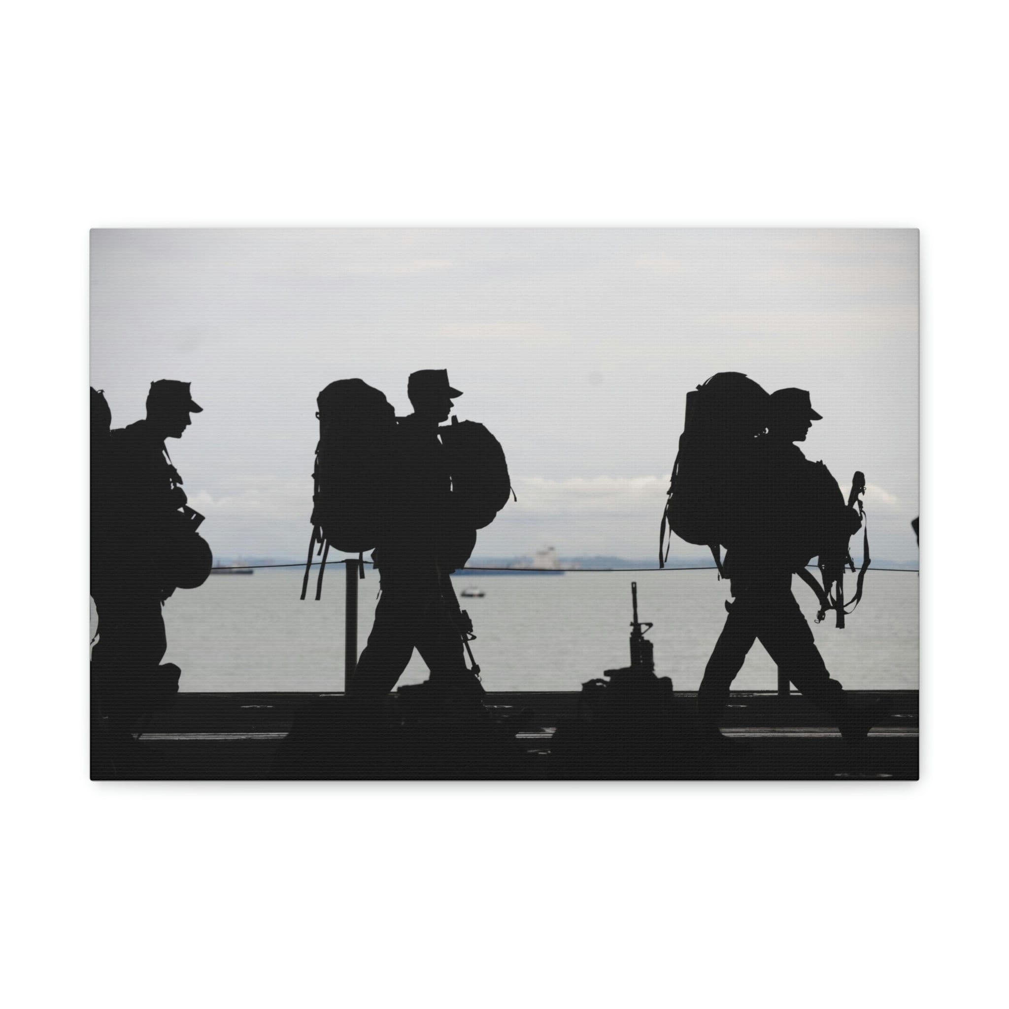 Soldiers Marching Shadow Veterans Day Shadow Veterans Soldiers USA Wall ...