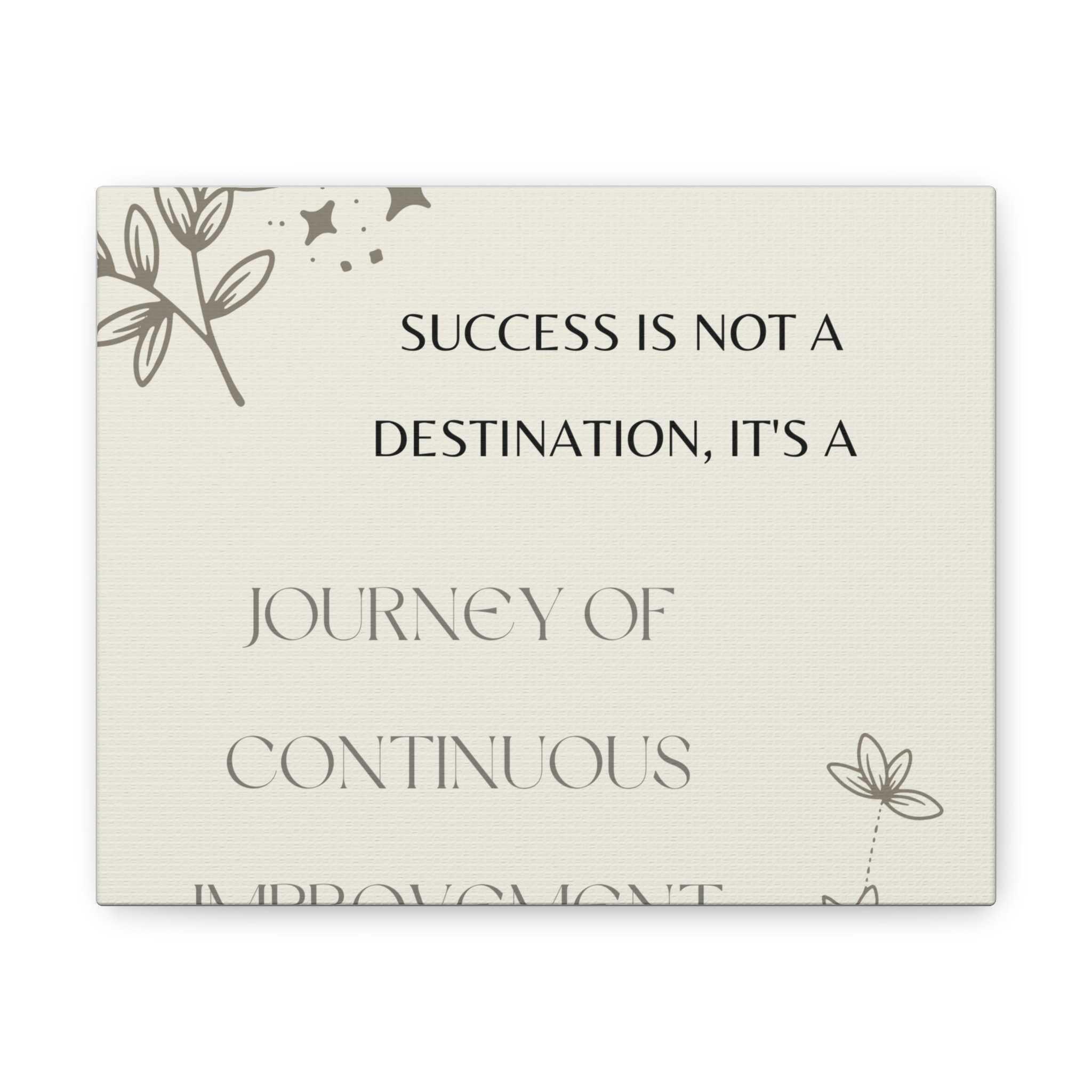 Success is A Journey Motivational Wall Art Canvas - Etsy
