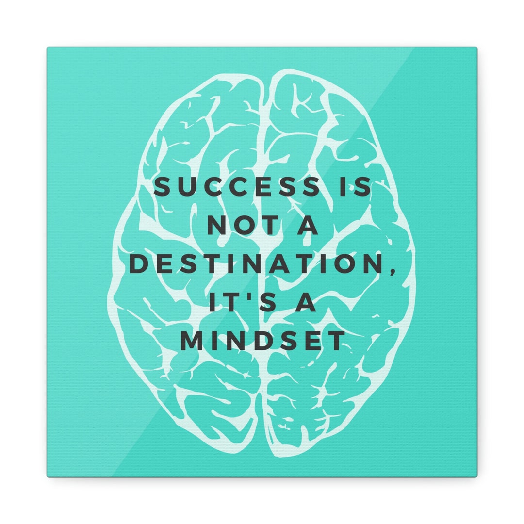 Success is A Mindset | Motivational Wall Art | Canvas - Etsy