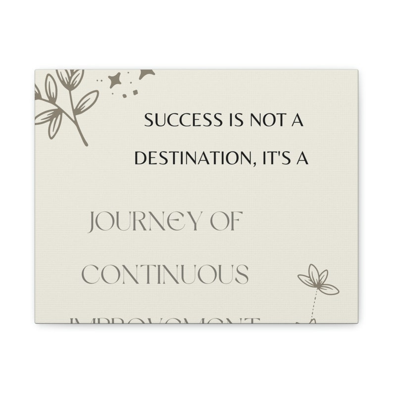 Success is A Journey Motivational Wall Art Canvas - Etsy