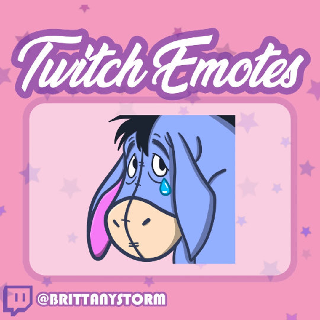 Twitch Emote - Eeyore Sad - Etsy