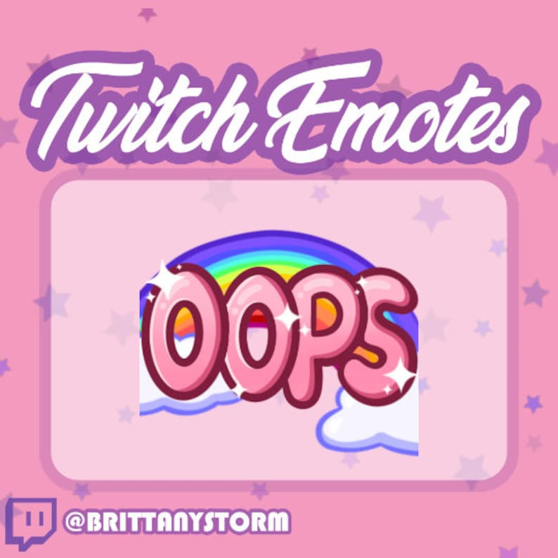 Twitch Emote - Oops - Etsy