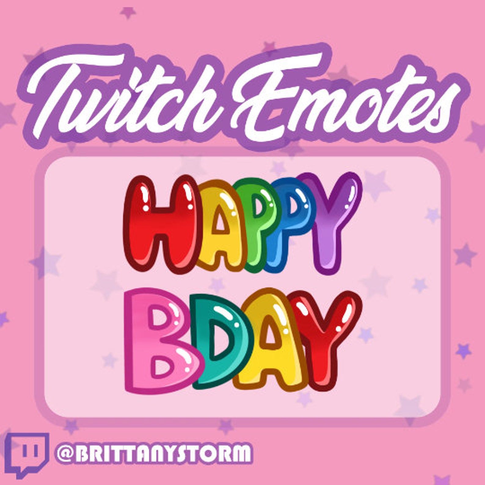Twitch Emote - Happy Birthday - Etsy