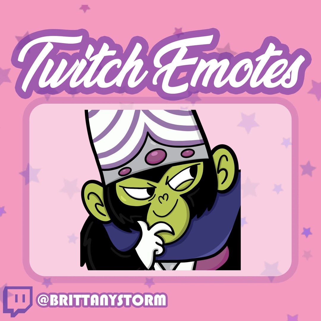Twitch Emote - Mojo Monkey Think - Etsy