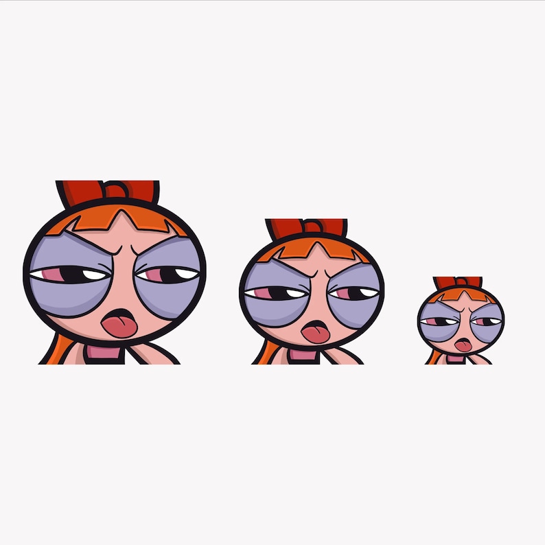 Twitch Emote - Blossom Disgust - Etsy