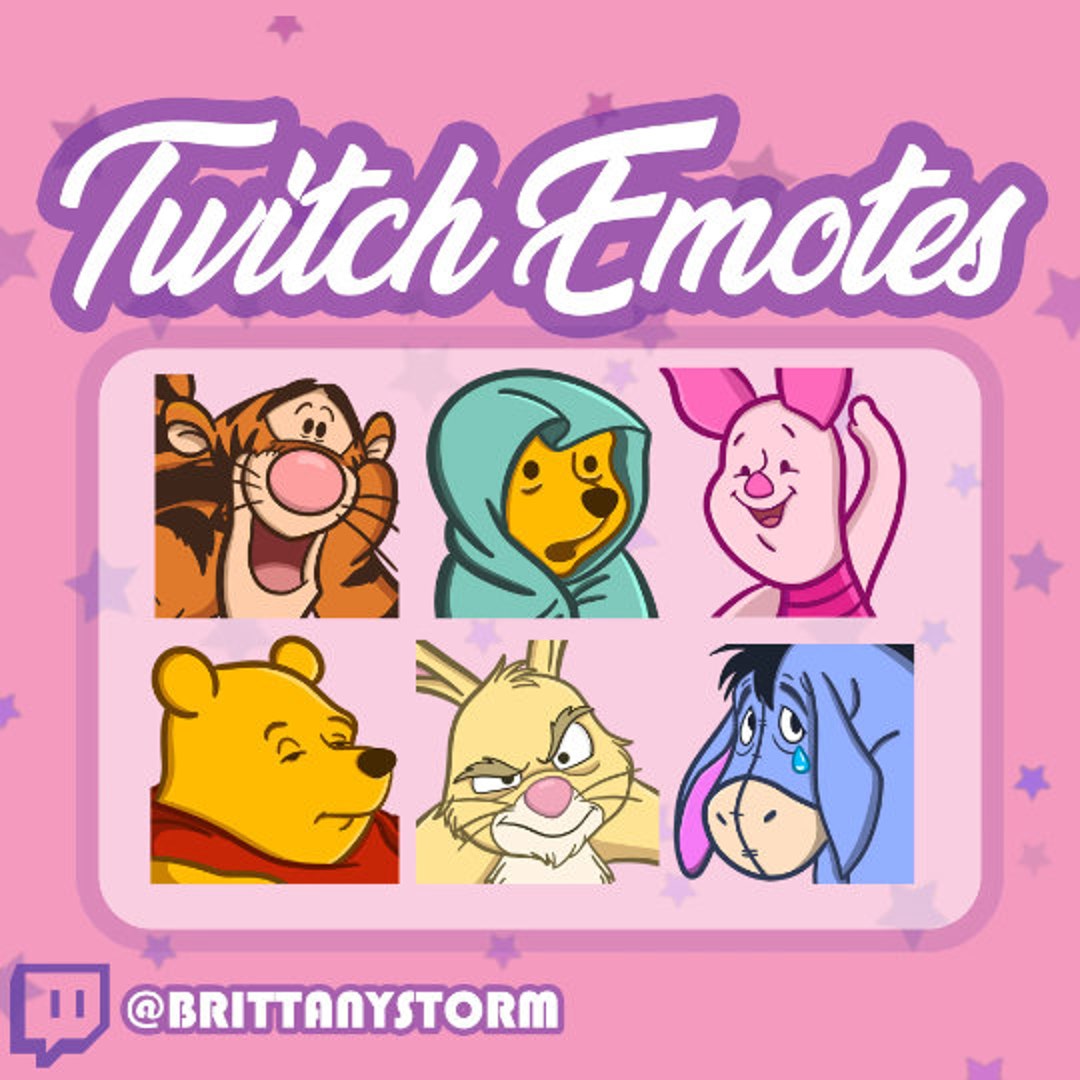 Twitch Emotes - Pooh Bundle - Etsy