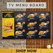 DIGITAL TV Menu Board in Canva | Fully Editable - Etsy