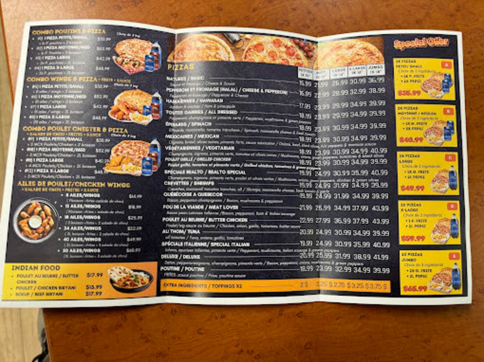 Custom Pizza Restaurant Menu, Food Flyers and Menus, Pizza Menu, Canva ...