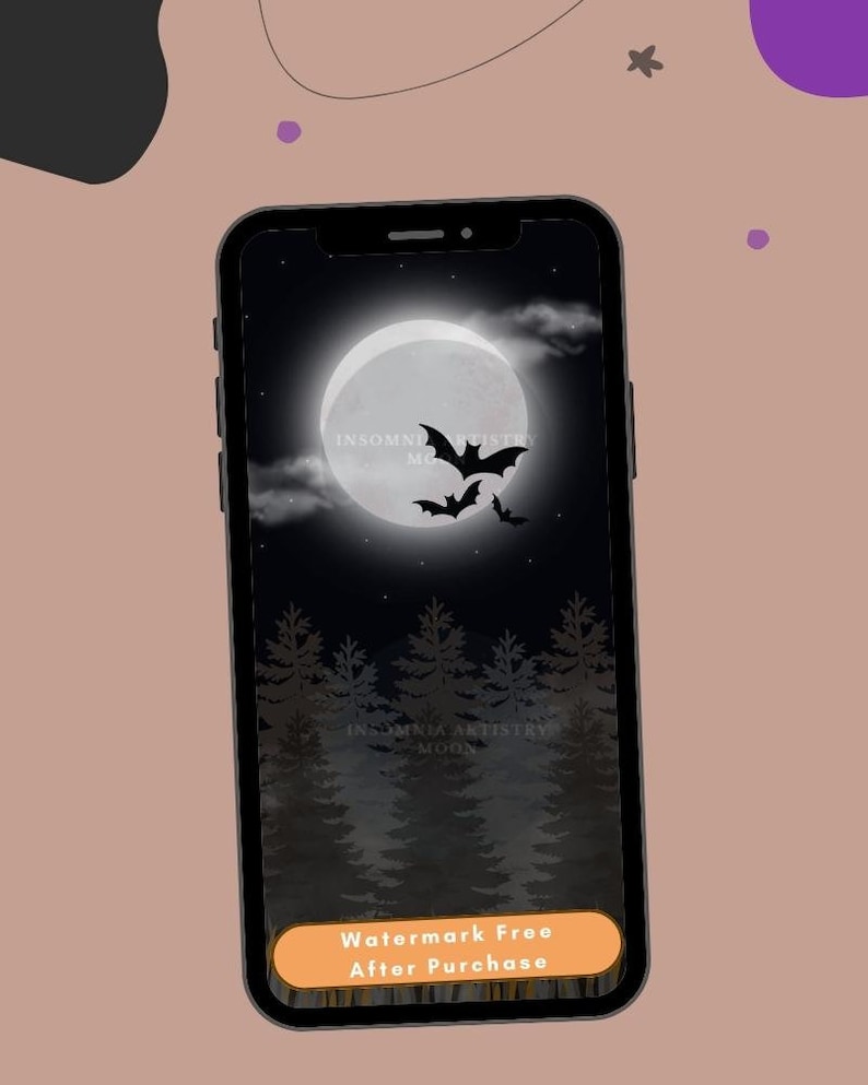 Spooky Foggy Phone Wallpaper Halloween Background Haunting Fog - Etsy