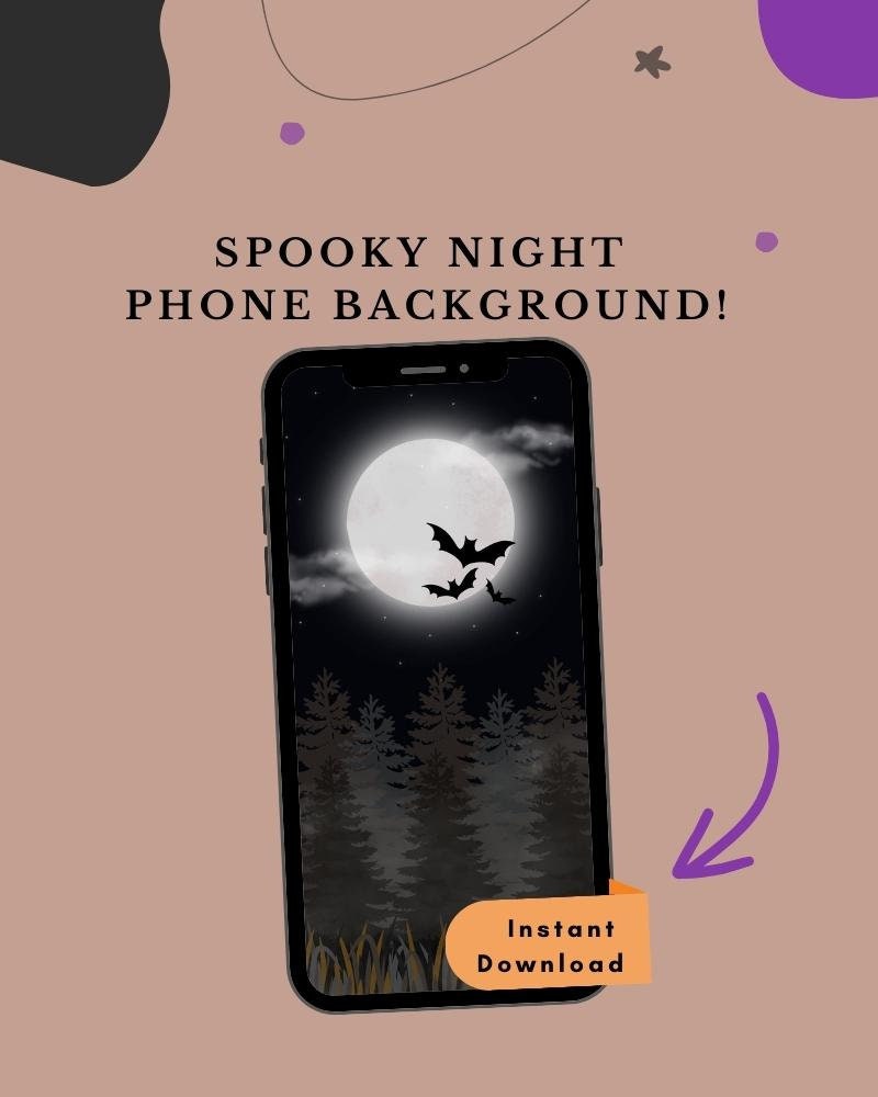 Spooky Foggy Phone Wallpaper Halloween Background Haunting Fog - Etsy