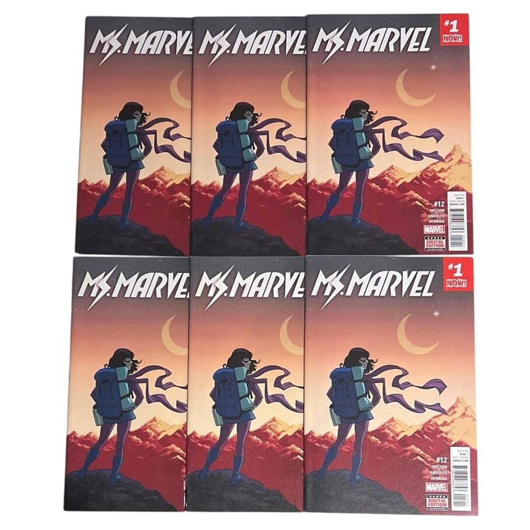 Ms. Marvel #12 1st Appearance Red Dagger Marvel Comics 2016 Lot of 6 - Etsy