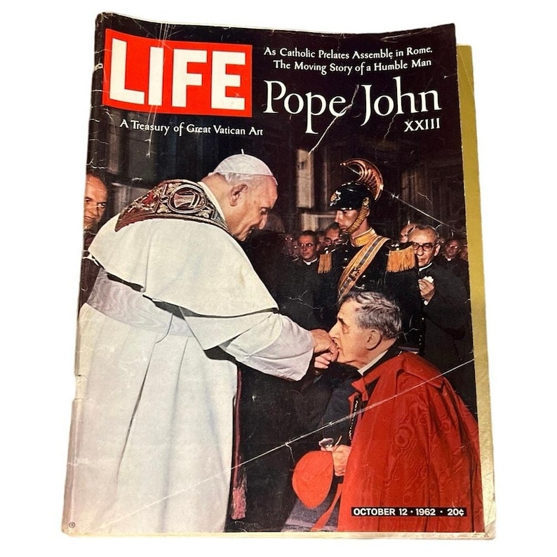 Vintage October 12, 1962 Life Magazine - Pope John XXIII on Cover - Etsy