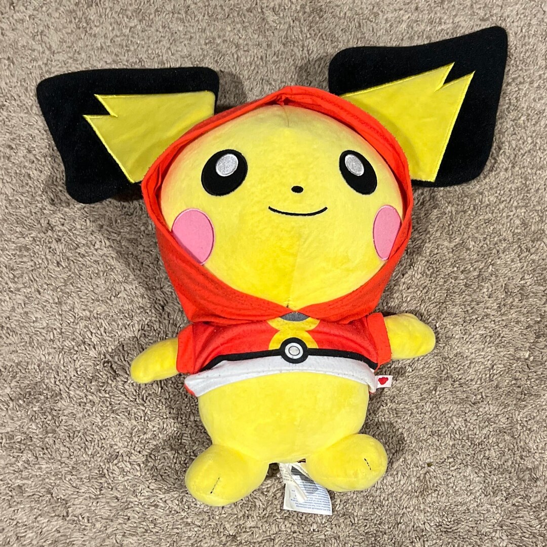 Pokémon Pichu Build A Bear Baby Pikachu Evolution Plush Toy W Outfit - Etsy