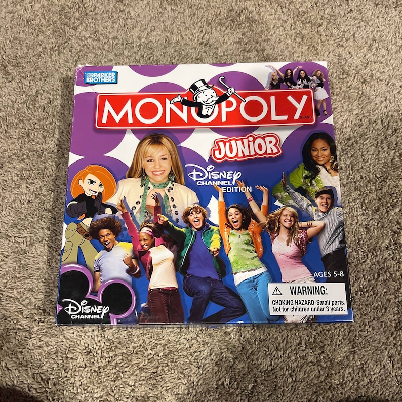 Monopoly Junior Disney Channel Edition Play Set Game Complete - Etsy