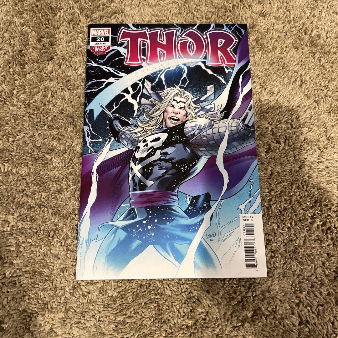 Thor #20 Devils Reign Villain Land Variant NM 1st God of Hammers 2020 ...