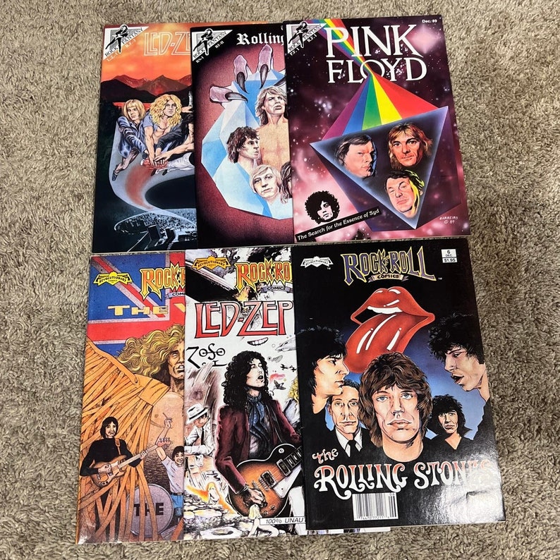 Rock Fantasy Comic 1, 3 Rock N Roll Comics 6, 7, 13 1990 - Etsy