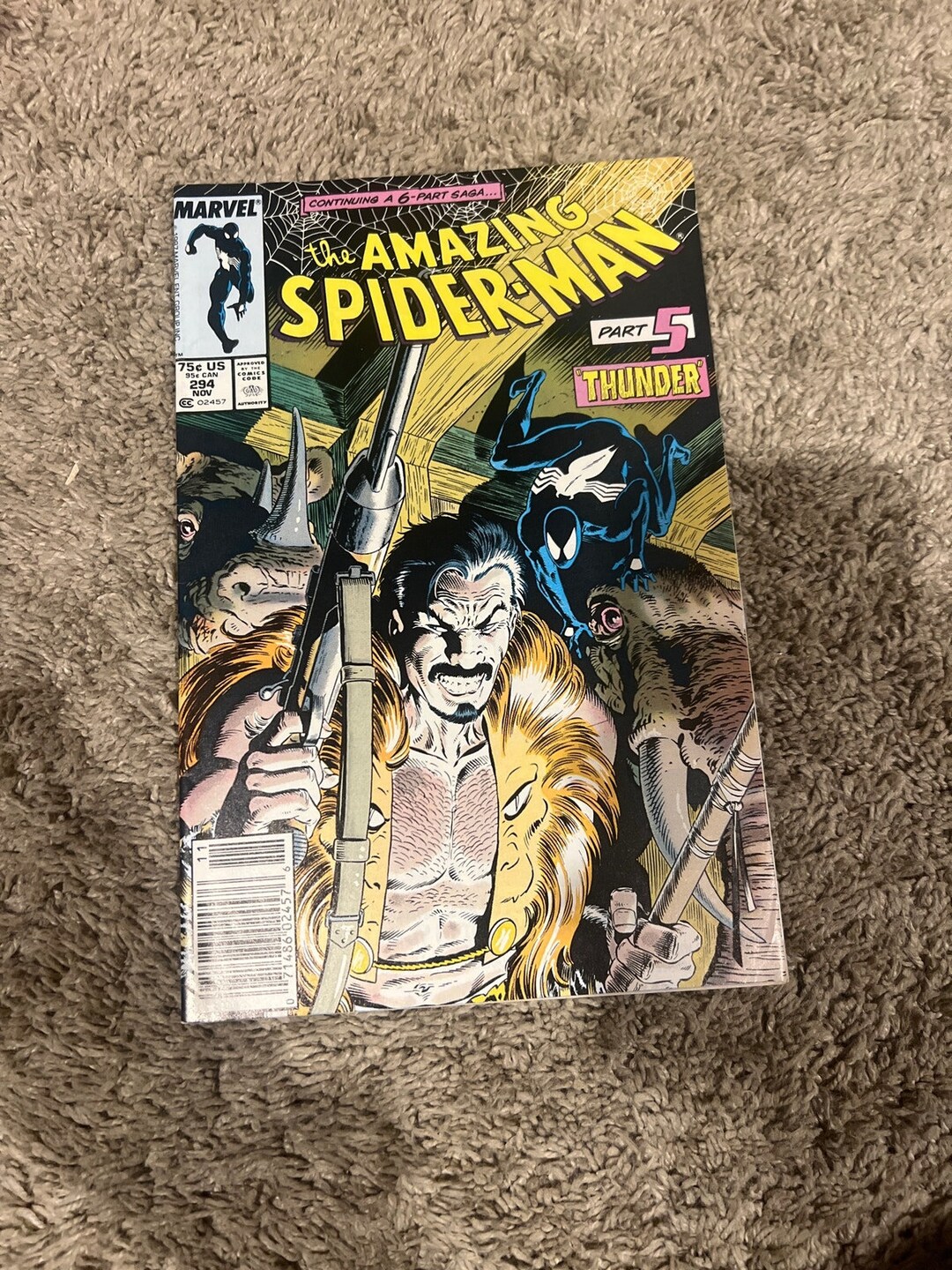 The Amazing Spider-man #294 ~ 1987 Marvel - PART 5 OF 6 Newsstand - Etsy