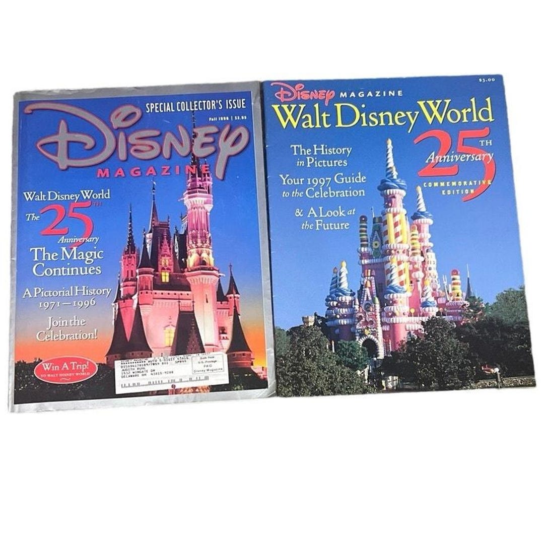 Disney 25th Anniversary Collectors Issue Magazine Fall 1996 Two ...