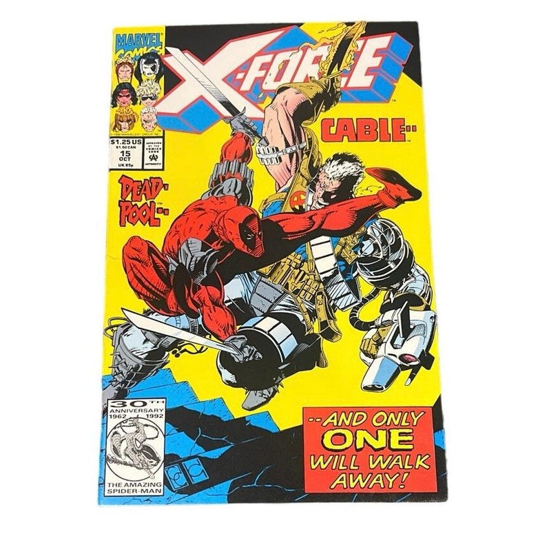 X-force 15 4th Appearance of Deadpool movie Key Issue Near Mint or ...