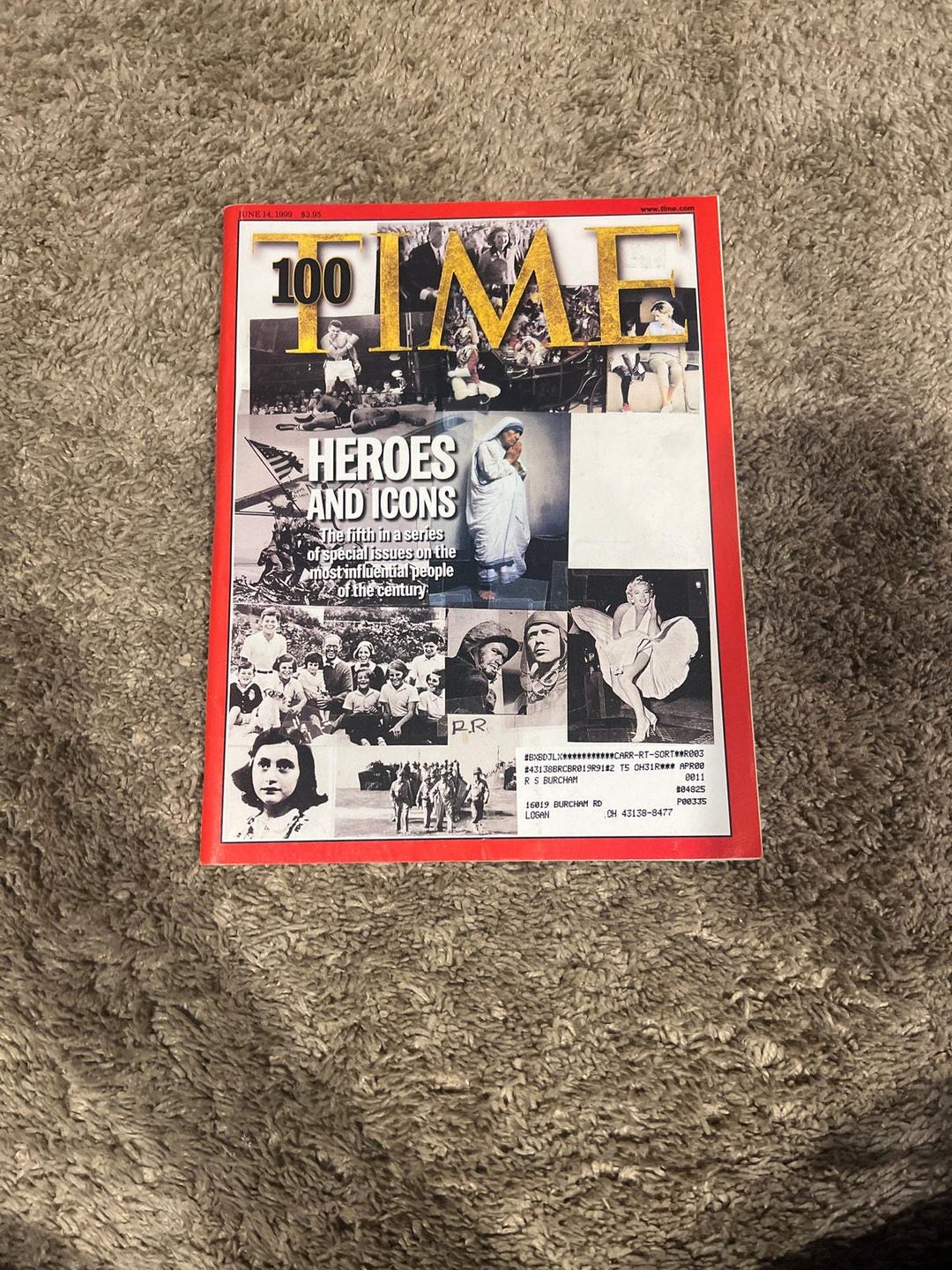 Time Magazine 100 Heroes & Icons June 14 1999 Special Issue JFK ...