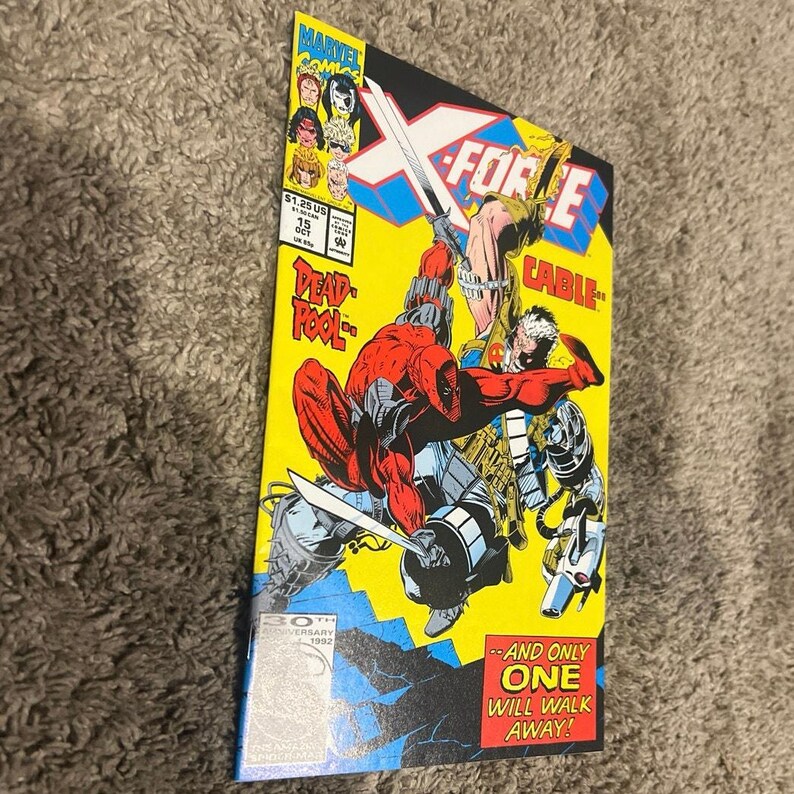 X-force 15 4th Appearance of Deadpool movie Key Issue Near Mint or ...